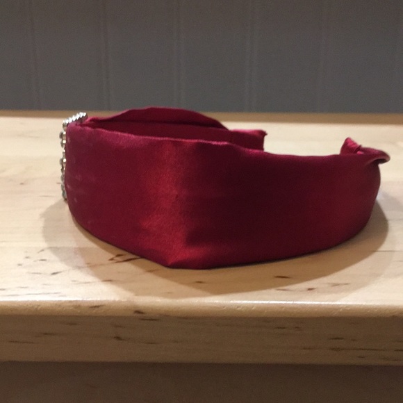 Accessories | Vintage Style Red Velvety Headband | Poshmark